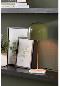 Khaki stolní lampa s kovovým stínidlem (výška 50 cm) Manta – Leitmotiv