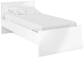 Falco Dřevěná postel Simplicity 211 - lesk  Bílá lesk