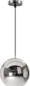 Toolight - Závěsná lampa koule 20cm LE03-1, chromová, OSW-00705
