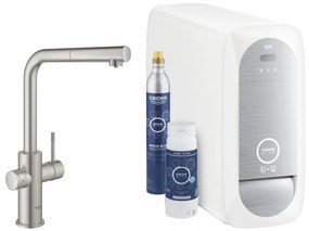 Grohe Blue Home - Dřezová baterie Connected, s chladícím zařízením a filtrací, supersteel 31539DC0