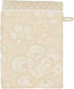 Pip Studio ručníky z bavlněného froté Jasmine Jacquard, pískové (Luxusní ručníky z bavlněného froté v designu Jasmine Jacquard v pískové barvě)