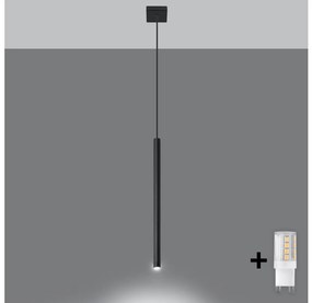Brilagi Brilagi -  LED Lustr na lanku DRIFA 1xG9/4W/230V černá BG0553