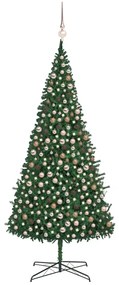 Umělý vánoční stromek s LED a sadou koulí 400 cm zelený,  3077838 HangarStore.cz