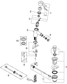 GROHE 32208001 - Bidetová baterie CONCETTO DN 15 lesklý chrom