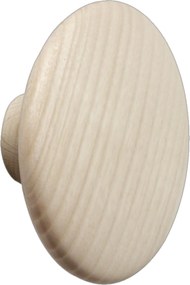 Háček na zeď Dots Wood 9 cm světlý jasan