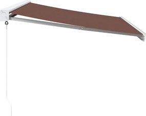Ručně zatahovací markýza hnědá 350 x 250 cm 3215719