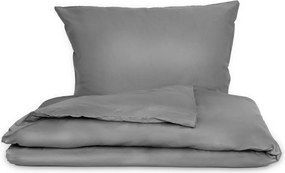 Saténové povlečení LUXURY COLLECTION tmavě šedé - 1x 140/220, 1x 70/90cm