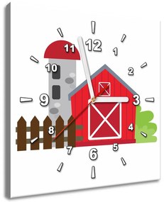Gario Obraz s hodinami Stodola Rozměry: 40 x 40 cm