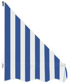Okenní markýza 350 x 120 cm modro-bílá,  143724
