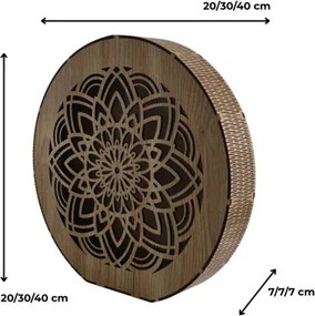 Dřevěná LED lampa Mandala se stmíváním | Stolní svítidlo| SENTOP LED0608