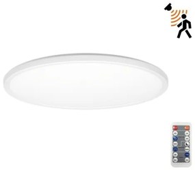 LED Koup. svítidlo se senzorem NIVERA LED/12W/230V IP54 pr. 22,5 cm bílá + DO