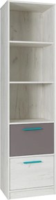 Mdx Úzká knihovna Robin Barva rukojetí: Šedá 02