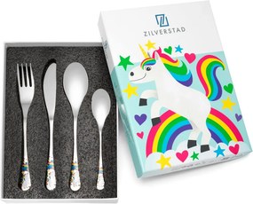 Zilverstad Dětská sada příborů Jednorožci (4ks)