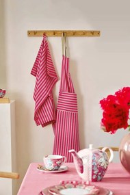 Pip Studio Apron Stripes kuchyňská zástěra  - růžová (Kuchyňská zástěra v růžové barvě o rozměru 72 x 89.5 cm )