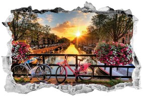 3D samolepka na zeď Ambiance Sunrise over Amsterdam