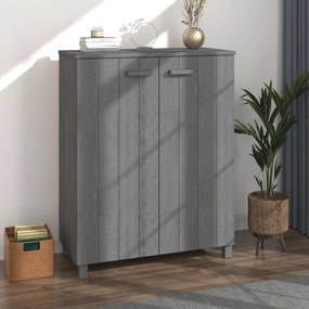 Botník HAMAR tmavě šedý 85 x 40 x 108 cm masivní borovice 340518