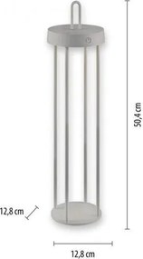 LD 19301-40 ANSELM LED stolní lampa na baterie mobilní 50cm dotykový stmívač IP44 zahradní svítidlo 2700K - JUST LIGHT