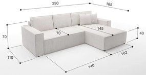 Casarredo - Komfort nábytek Rohová sedací souprava MORTANA rozkládací s úložným prostorem, modrá Tokyo 05