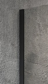 Gelco VARIO BLACK jednodílná sprchová zástěna k instalaci ke stěně, sklo nordic, 1400 mm GX1514-06
