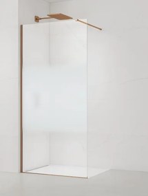 Sprchová zástěna SAT Walk-in 100 cm broušený rose gold SATBWI100MPPRRG