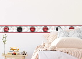Dětská samolepící bordura na zeď Disney Auta Rychloměr | 5 m x 13.8 cm | DWBD8061