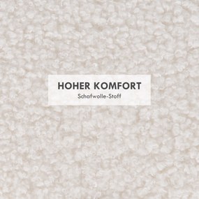 HOMCOM taburet Ø56 x 42 cm, kulatý čalouněný taburet s úložným prostorem a odklápěcím víkem, dřevěné nohy, ideální do obývacího pokoje a ložnice, bíl…