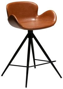 OnaDnes -20% ​​​​​Dan-Form Koňakově hnědá koženková barová židle DAN-FORM Gaia 65 cm
