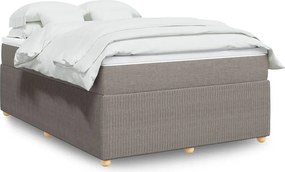 Box spring postel s matrací taupe 140x200 cm textil 3285578