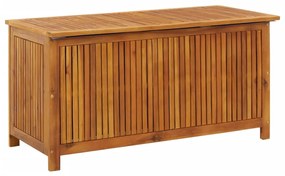 Zahradní úložný box - masivní akáciové dřevo | 113x50x58 cm