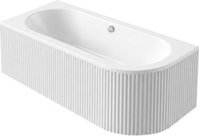 Rea Orion Stripe, Akrylová rohová vana, levá, 160cm, REA-W0072