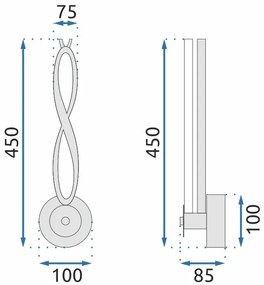 Nástěnná lampa Led APP1049-W zlatá