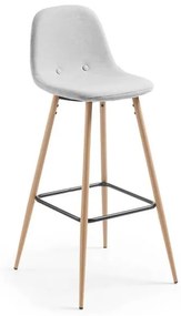 Barová židle nilson 65 cm světle šedá MUZZA