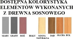 ADRK Furniture Třípatrová postel pro tři osoby ETAPO 180x80