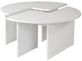Designový konferenční stolek Zakwani II 90 cm bílý
