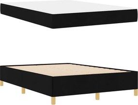 Rám postele Černá 140 x 190 cm textil 3398936