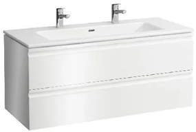 Laufen Pro S - Skříňka s dvojumyvadlem, 1200x545x500 mm, 2 zásuvky, matná bílá H8619674631071