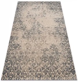 Kusový koberec vlněný JADE 45016/100 OSTA Ornament vintage béžový modrý Rozměr: 85x160 cm