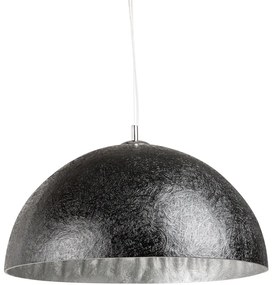 OnaDnes -20% Moebel Living Černostříbrné závěsné světlo Dome 50 cm