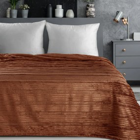EUROFIRANY FLANELOVÁ DEKA NINA 200X220 CM CIHLOVÁ