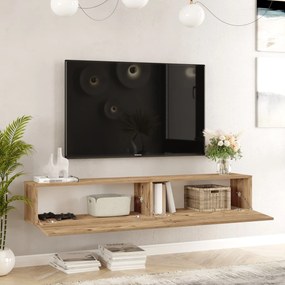 KALUNE DESIGN dřevěný TV stolek FRAM světlý 29,6x180 cm 956LCS1611