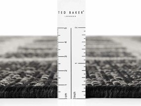 Ted Baker, Kusový koberec Ted Baker Haringey 106383 Black White, 200x300, černobílá, chodba / předsíň