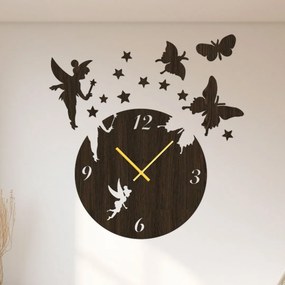 dřevo života Nástěnné hodiny FAIRY TAIL Zvolte barvu dekoru: Wenge, Zvolte velikost hodin (cm): 40x40