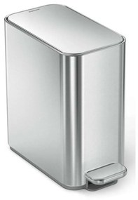 Simplehuman - Odpadkový koš 5 l, s kapsou na sáčky, kartáčovaný nerez CW2096