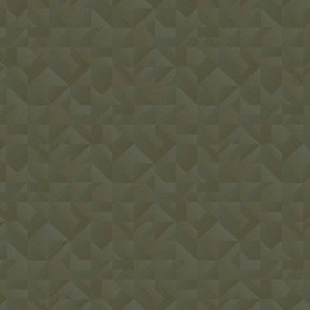 Luxusní zelená geometrická vliesová tapeta na zeď, Z54535, Fuksas, Zambaiti Parati