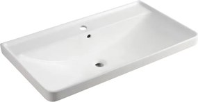 Mereo, Mereo Siena, koupelnová skříňka s keramickým umyvadlem 101 cm, bílá lesk, MER-CN4121