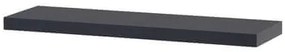 Autronic Nástěnná polička Polička nástěnná 90 cm, MDF, barva tmavě šedý mat, baleno v ochranné fólii (P-013 GREY2)
