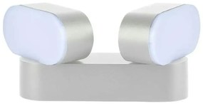 V-Tac | LED Venkovní flexibilní nástěnné svítidlo 2xLED/12W/230V IP65 šedá | VT0859