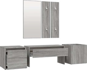 Sada nábytku do předsíně šedá sonoma kompozitní dřevo 3120201