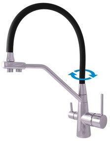 Slezák - RAV Vodovodní baterie dřezová s připojením na filtr pitné vody SENA SE918.0/10 Barva: Chrom, Připojovací hadičky - závit: 1/2"