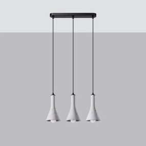 Závěsné svítidlo SOLLUX REA 3L beton E14 3x12W bez žárovky SL.1225